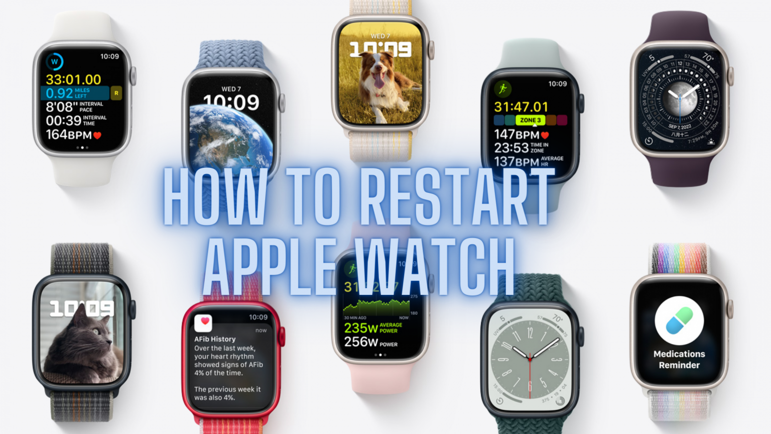 How To Restart Apple Watch and How To Turn It Off | TECHWALTZ